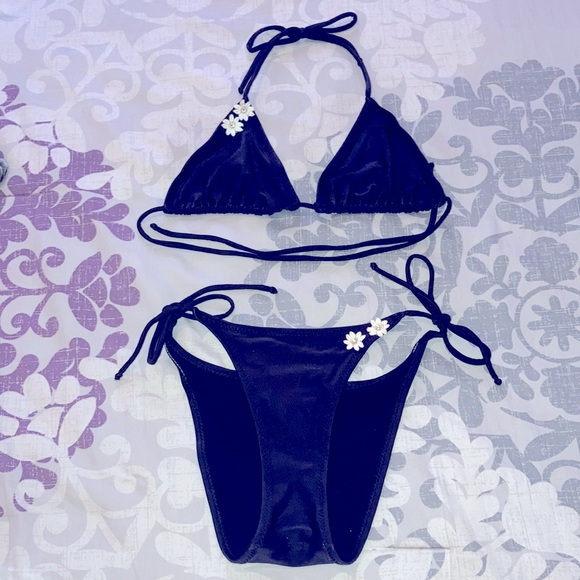 AGUA AZUL SWIMWEAR | Swim | Designer Black Bikini Set | Poshmark